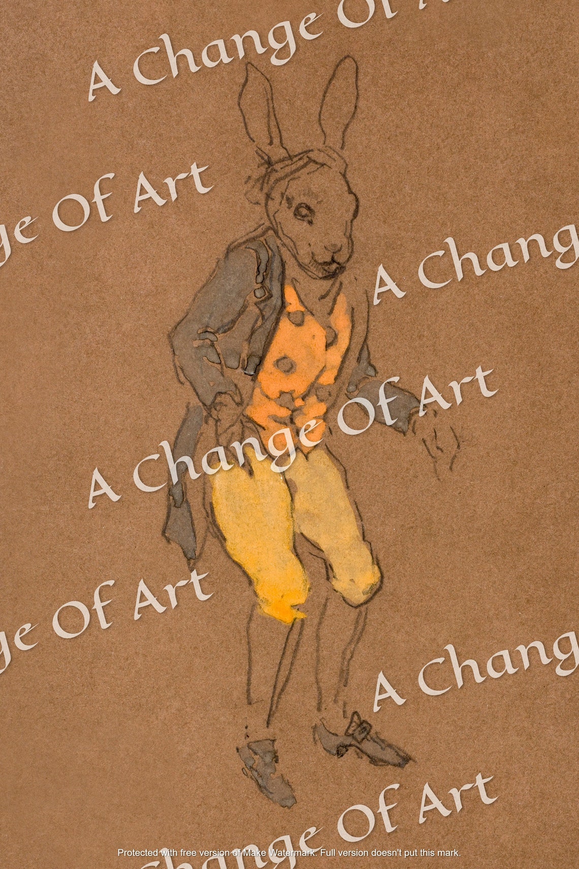 March Hare From Alice in Wonderland by William Penhallow Henderson - Etsy