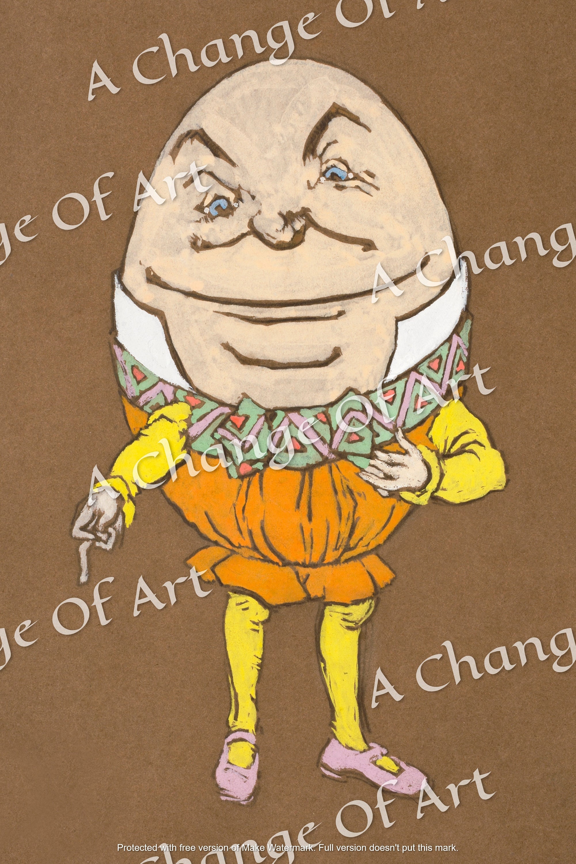 Humpty Dumpty From Alice in Wonderland by William Penhallow Henderson ...