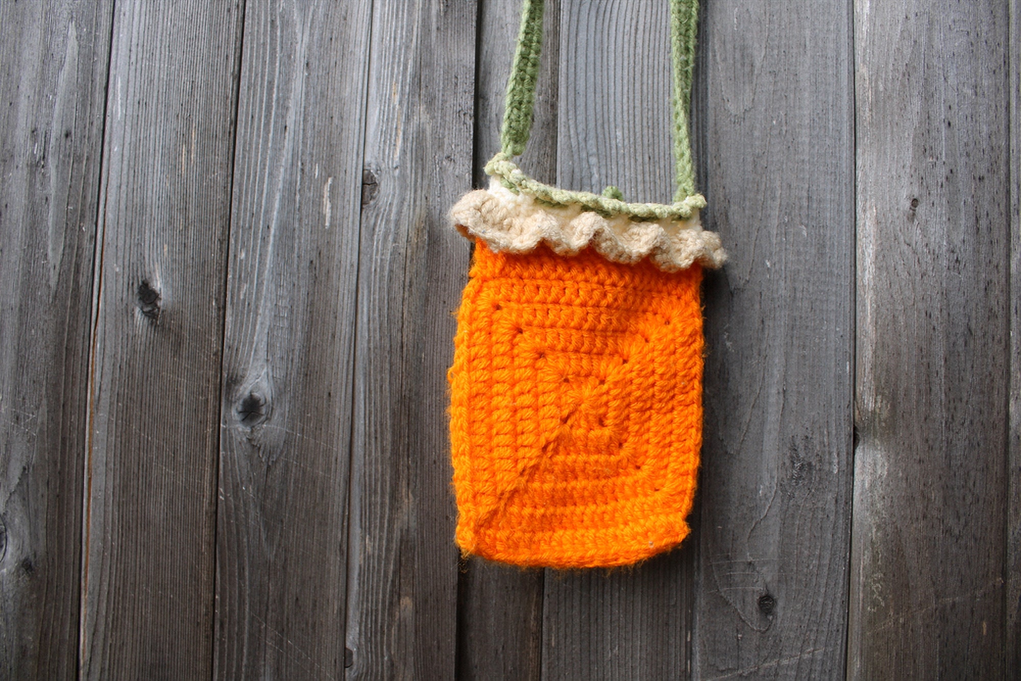 Crochet Orange Jam Bag - Etsy