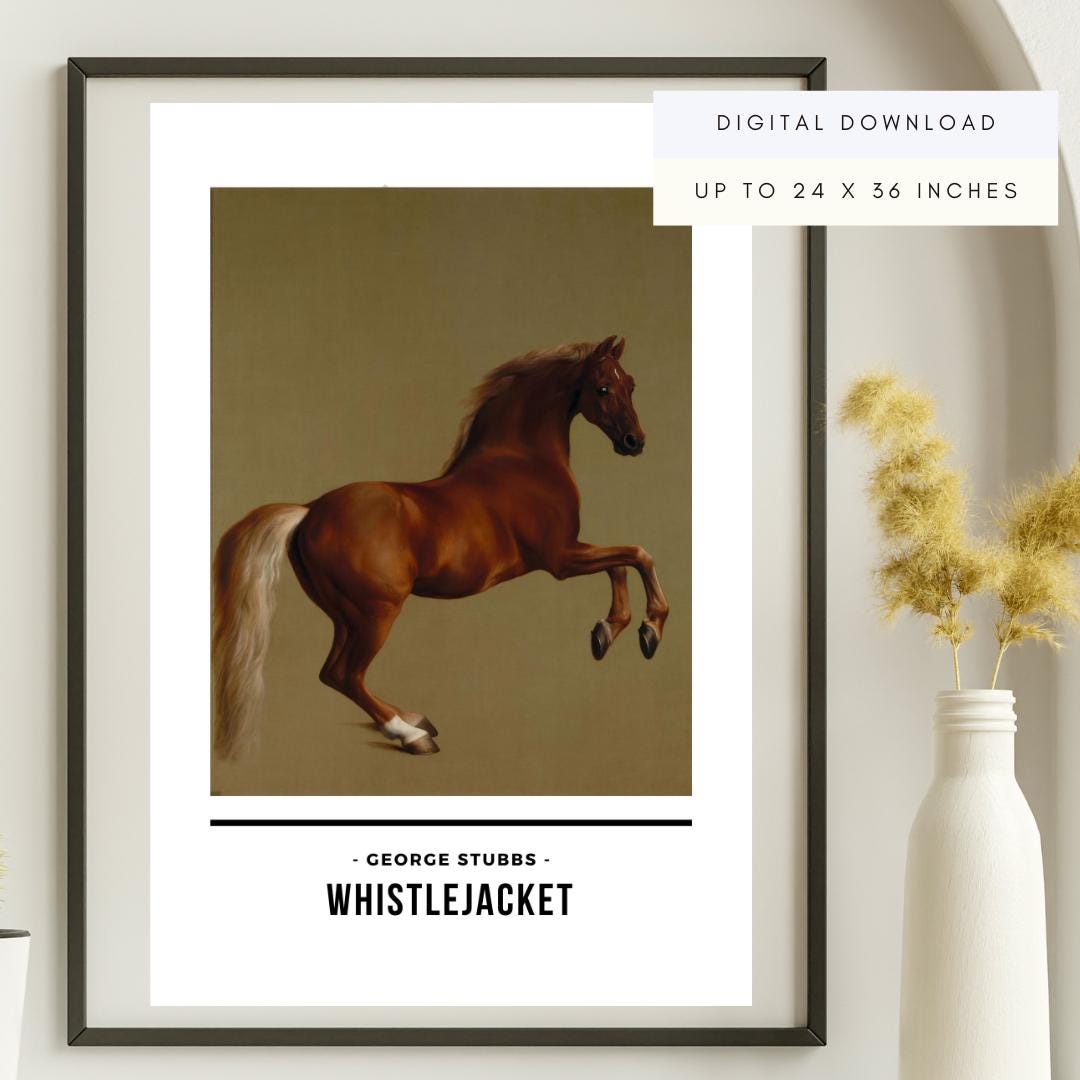 Whistlejacket Digital Art Print Classic Horse Painting George Stubbs ...
