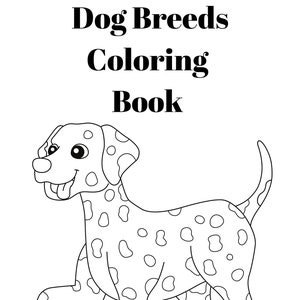 Dog Breeds Coloring Book for Kids print-at-home - Etsy