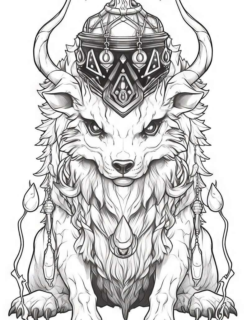 Creepy Cute Animals Coloring Book Downloadable and Printable - Etsy