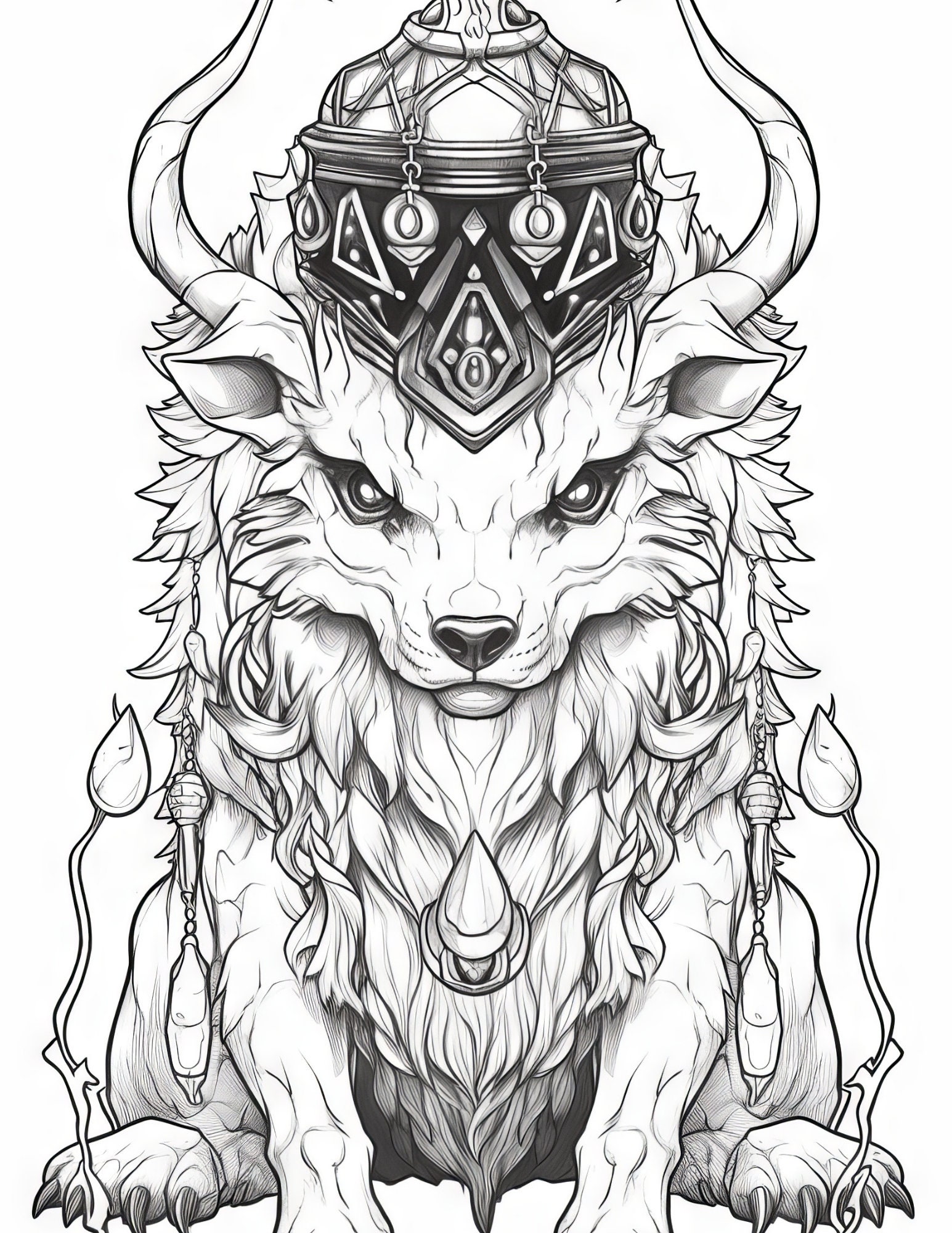 Creepy Cute Animals Coloring Book Downloadable and Printable - Etsy