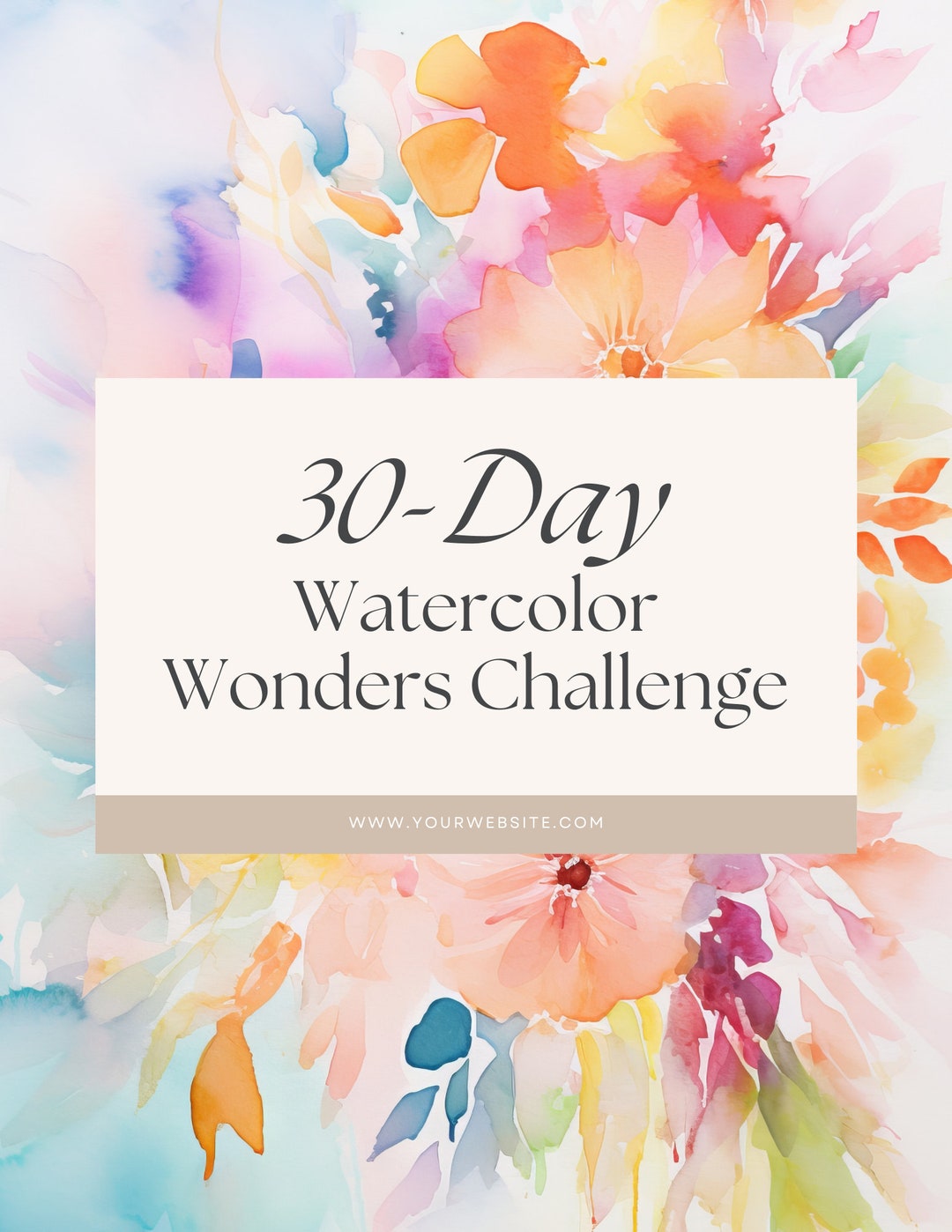 30 Day Watercolor Wonders Challenge Downloadable and Printable - Etsy