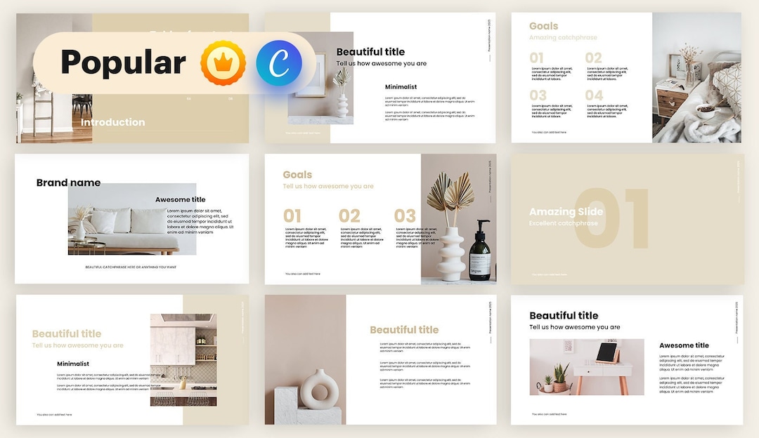 BRAND NEW! Slide Deck | Canva Presentation Templates | Fully ...