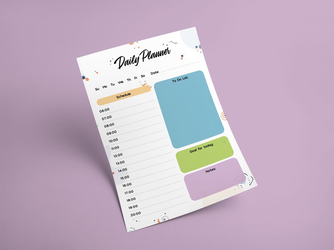 Daily Planner, Digital Planner, Printable Planner - Etsy