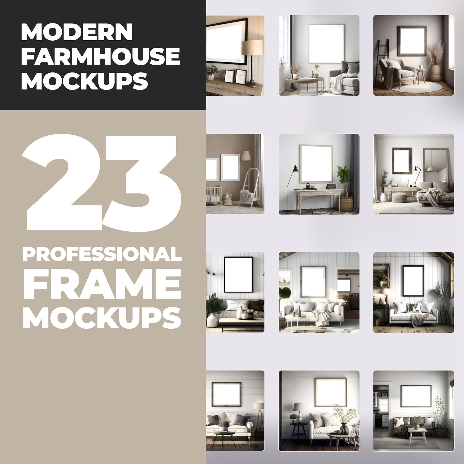 Mockup, Modern Farm House, Frame Mock Ups, Frame Mockup, Frame Mockups ...