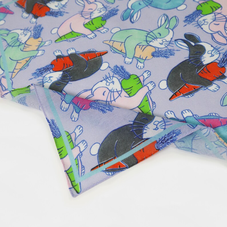 Rabbit Cotton Bandana - Etsy