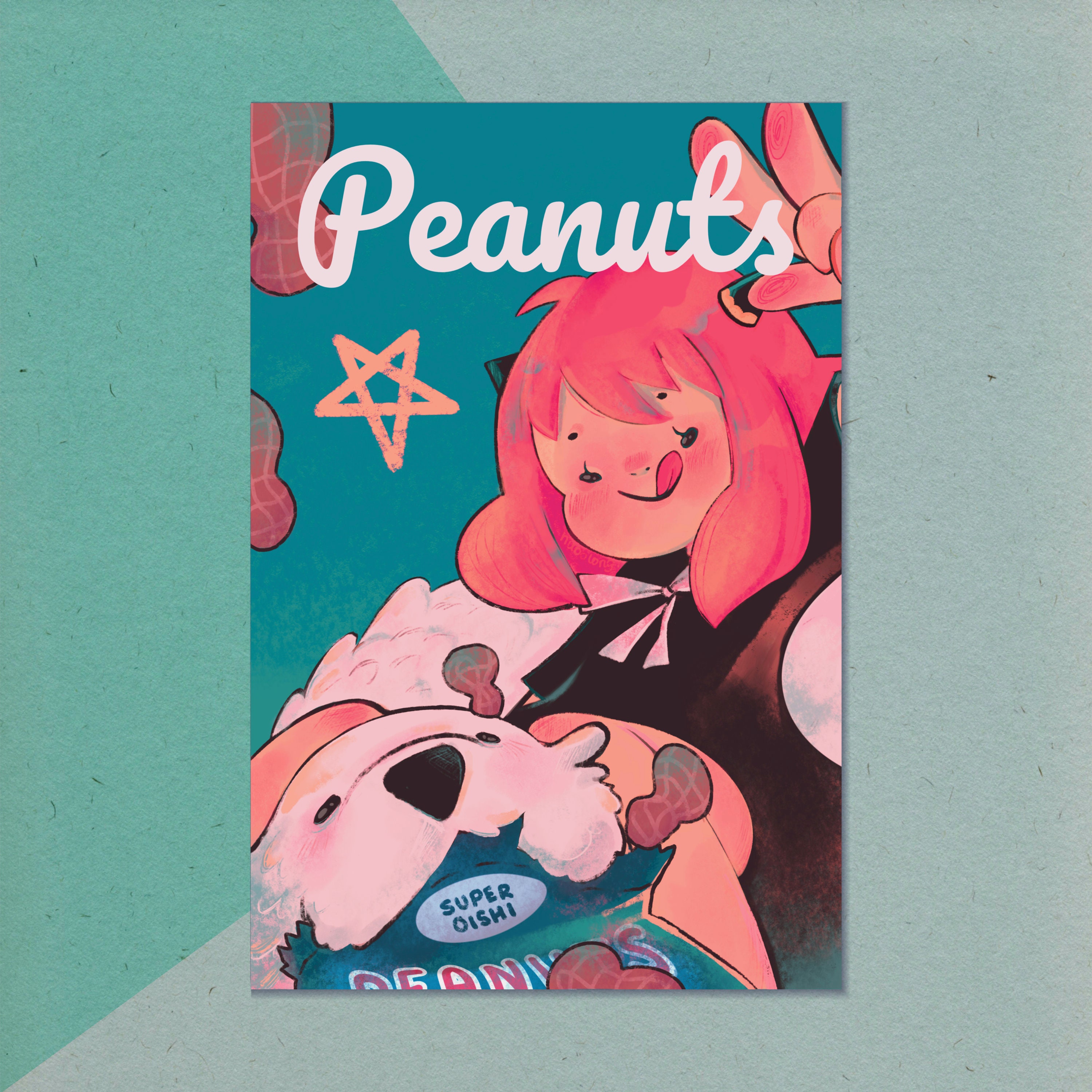 Anya Peanuts Anime Fanart Cute Art Print - Etsy
