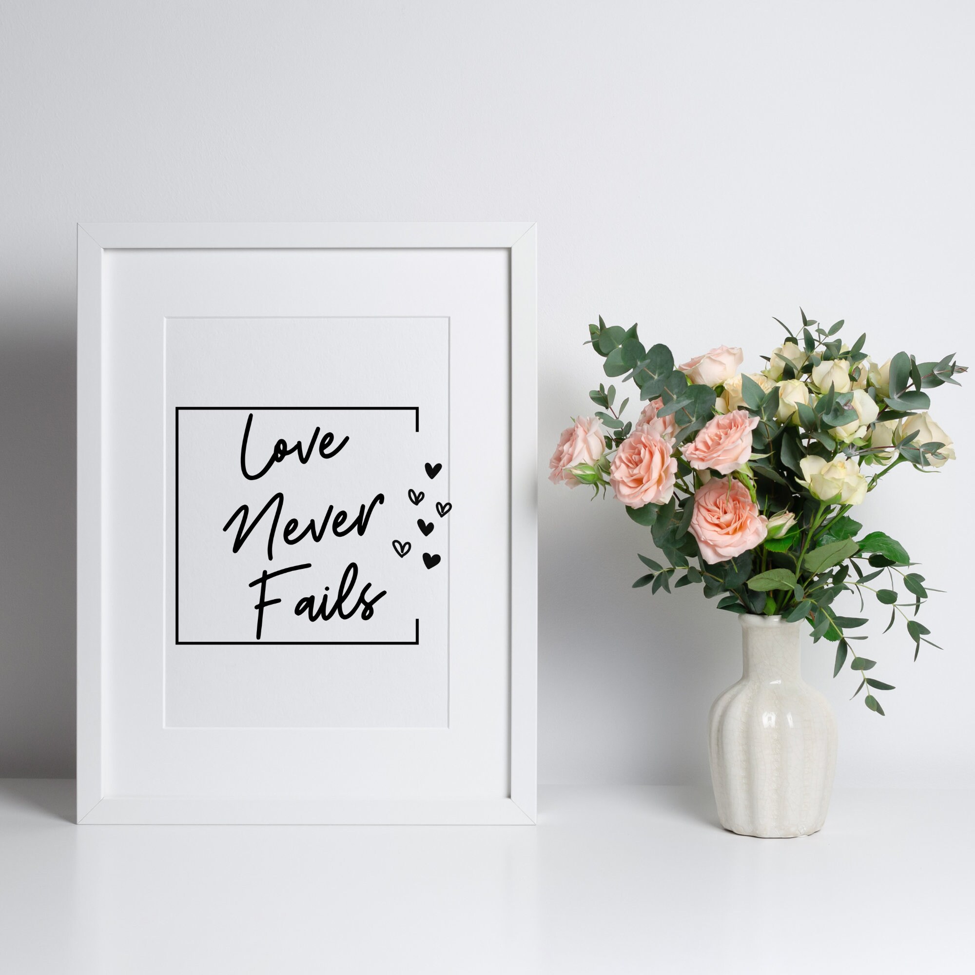 Love Never Fails SVG and PNG Files Cricut Silhouette Sublimation ...