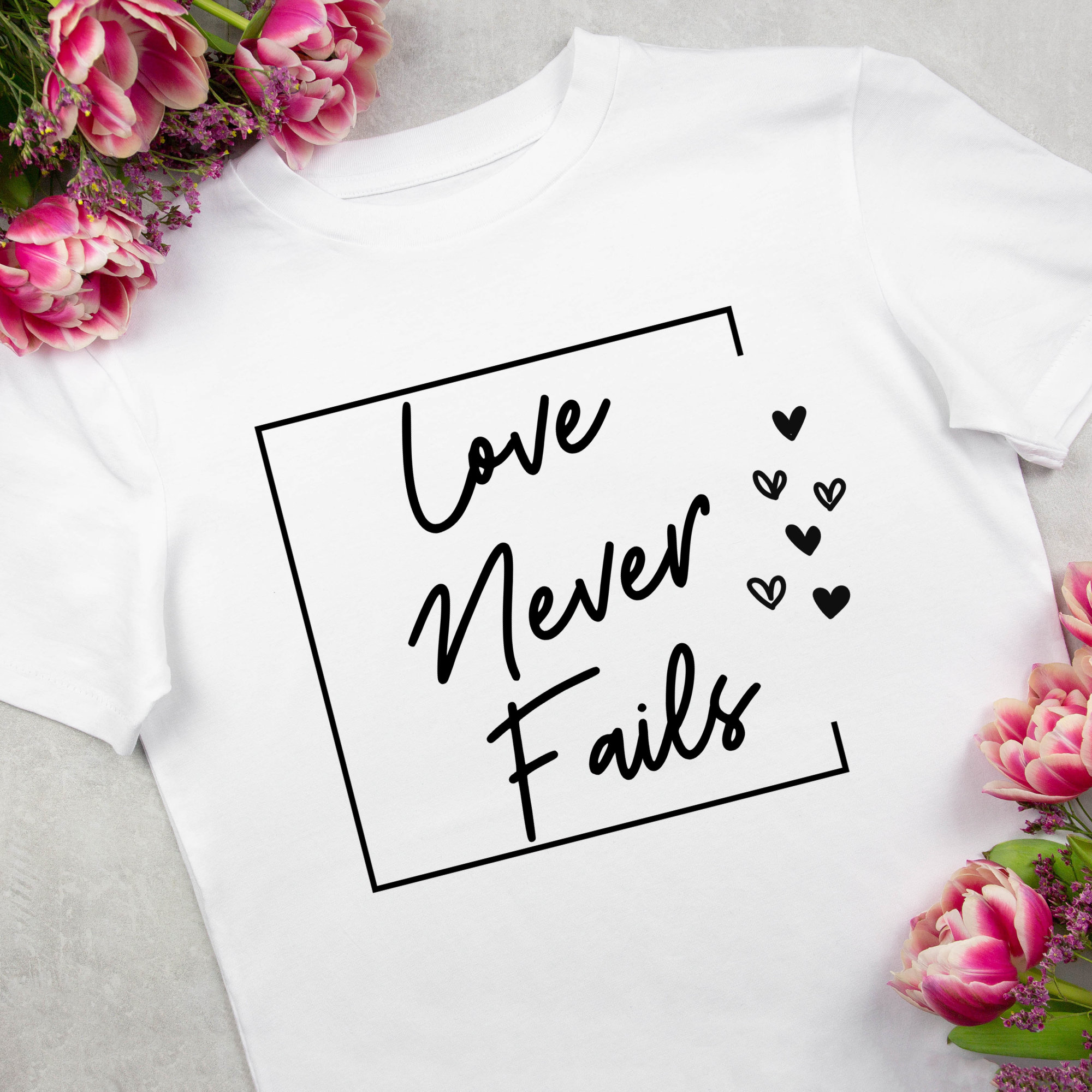 Love Never Fails SVG and PNG Files Cricut Silhouette Sublimation ...