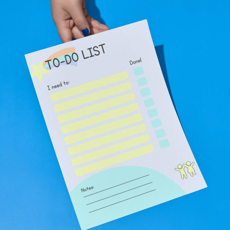 Kids to Do List | Printable Checklist for Kids - Etsy