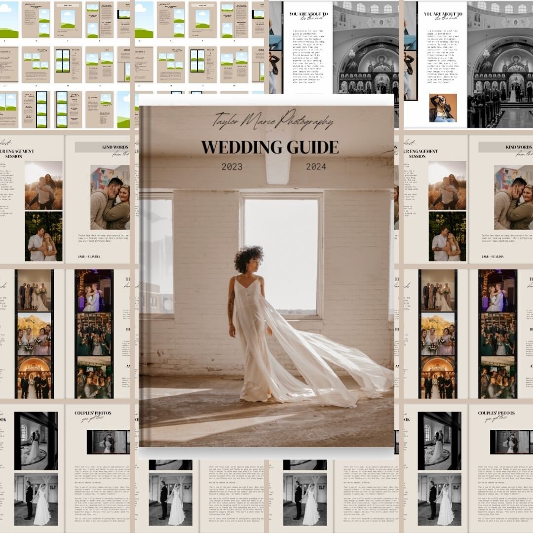 Modern Photographer Client Wedding Guide 32 Pre Written Pages CANVA ...