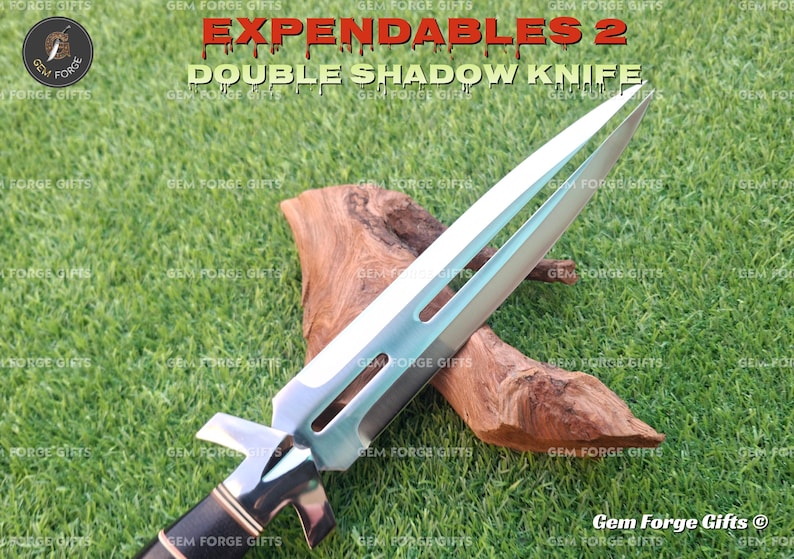 Expendables 2 Handmade Double Shadow Knife Double Edge Bowie Tactical ...