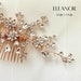 Eleanor Hair Comb, Bridal Rhinestone Crystal Comb, Bridal Comb Crystal ...