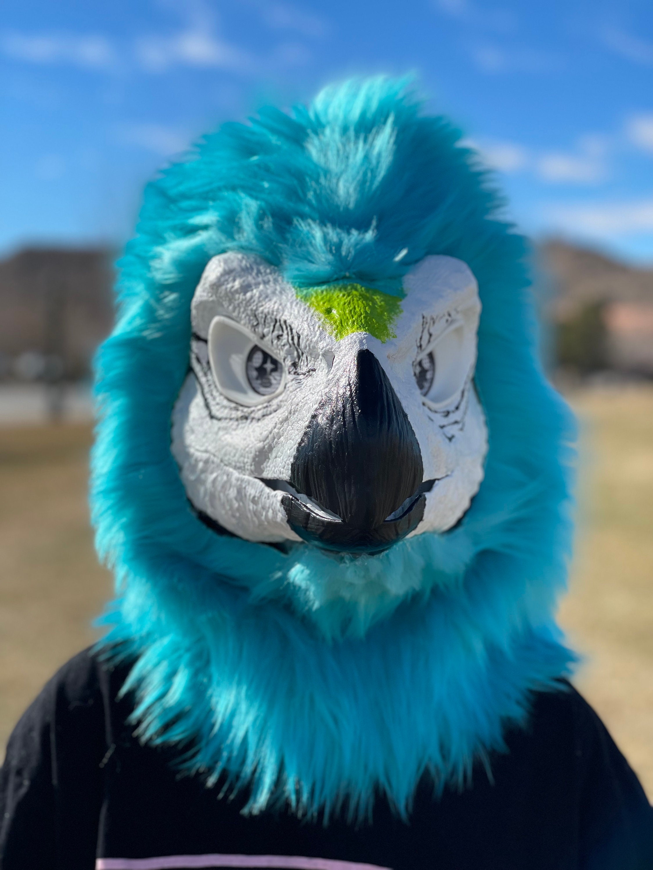 NEED GONE Pre Made Macaw Therizinosaurus Dino Mask Furry - Etsy