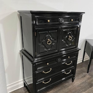 Black Lacquer Dresser Etsy UK
