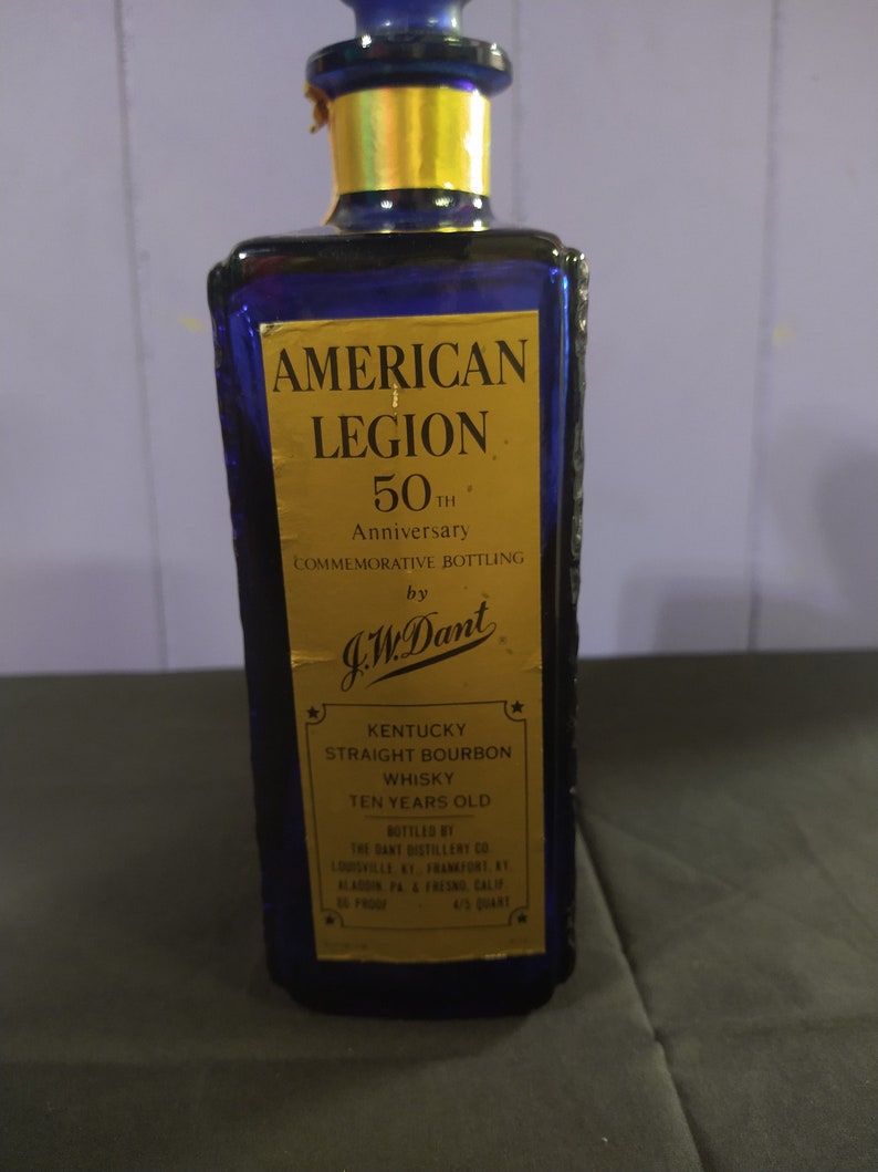 1969 JW Dant American Legion Decanter 50th Anniversary - Etsy