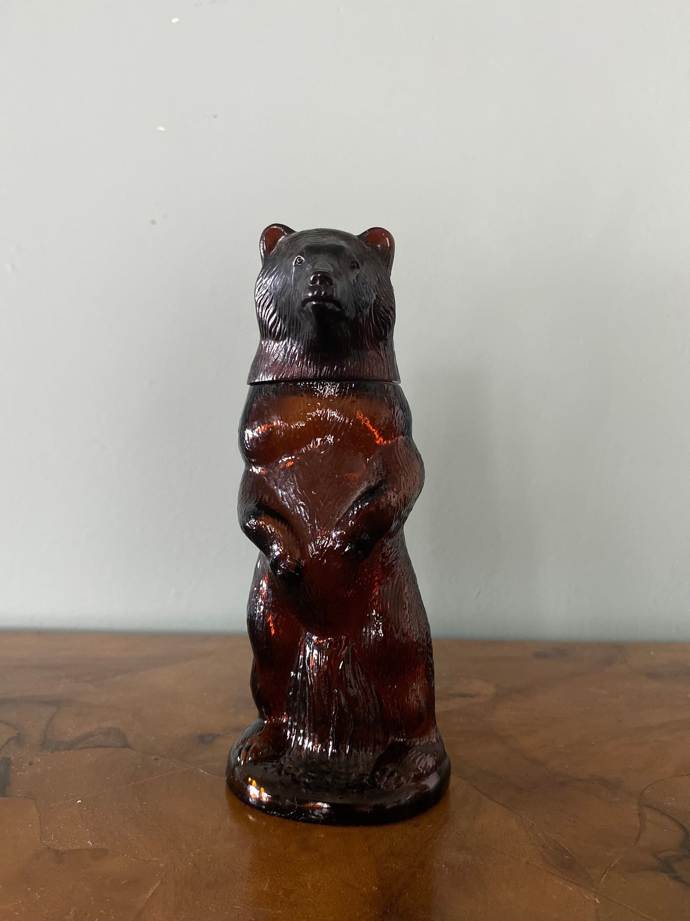 Vintage Avon Glass Bear Perfume Bottle - Etsy