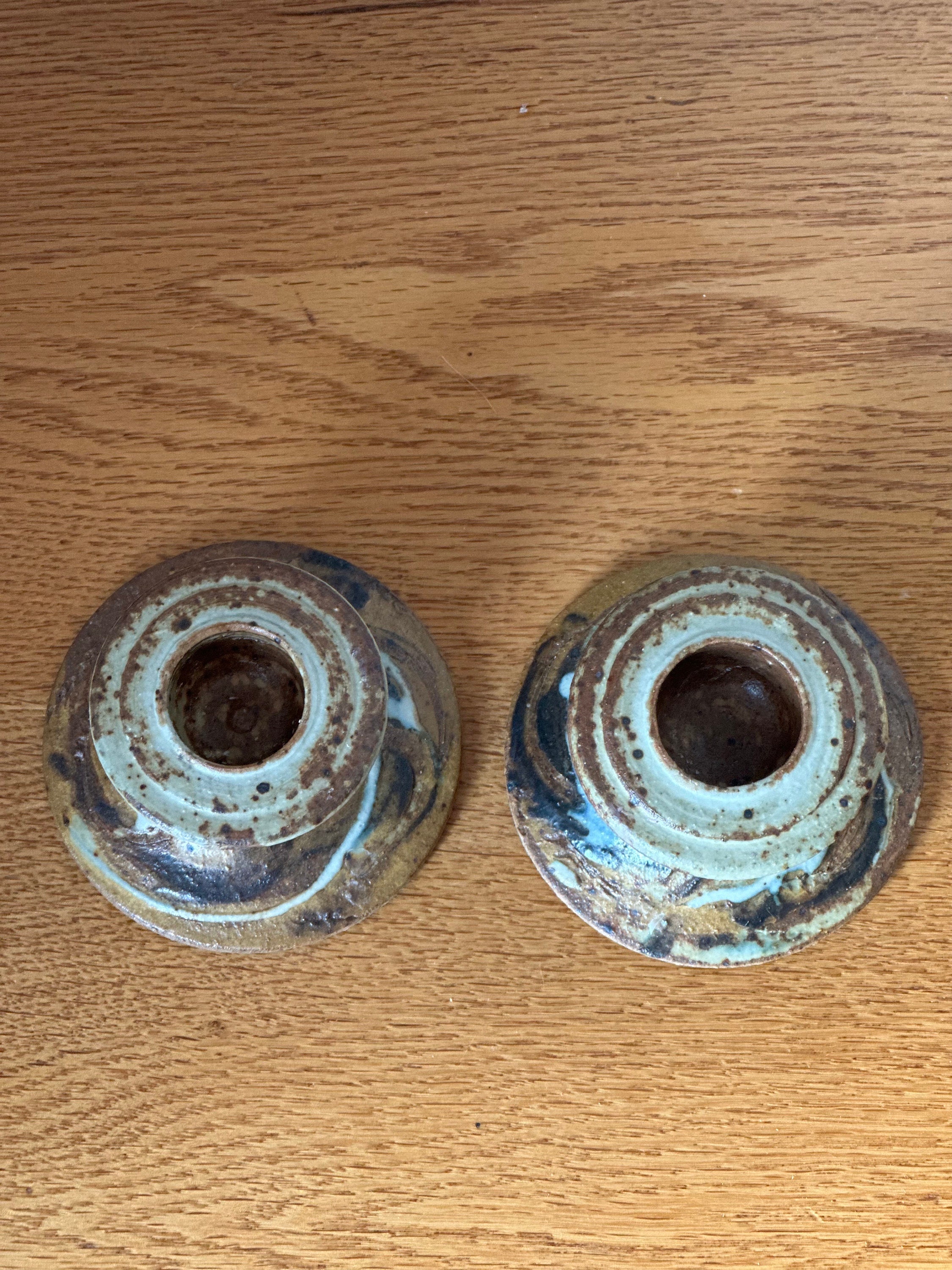 Vintage Ceramic Candlestick Holders - Etsy