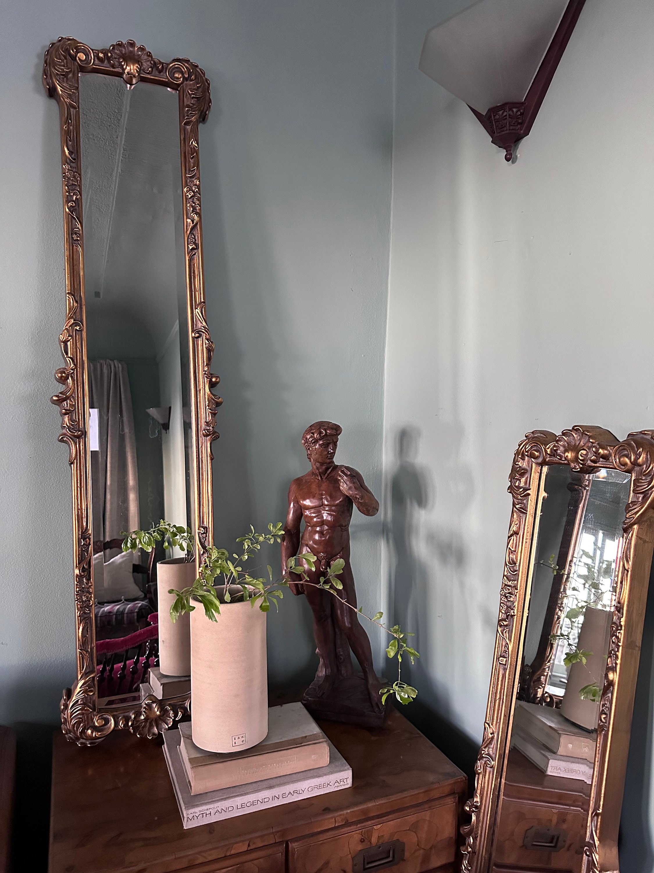Vintage Marble Statue of Michelangelo's David - Etsy