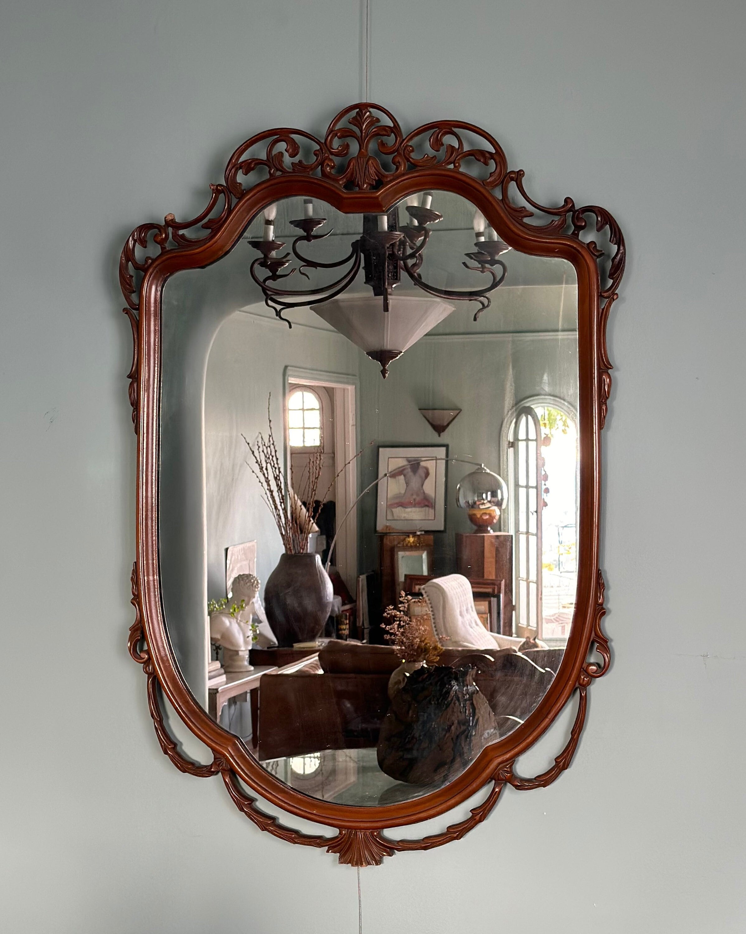 Vintage Ornate Wood Mirror - Etsy