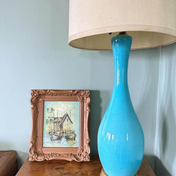 Turquoise Table Lamp - Etsy