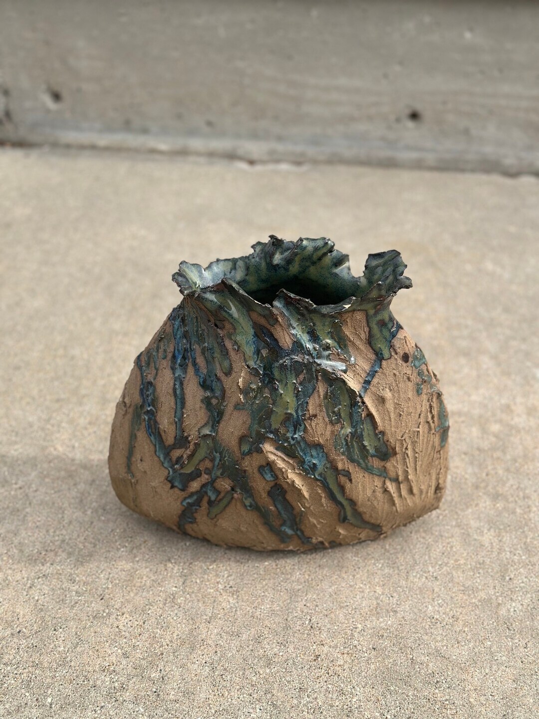 Textured Ceramic Vessel - Etsy
