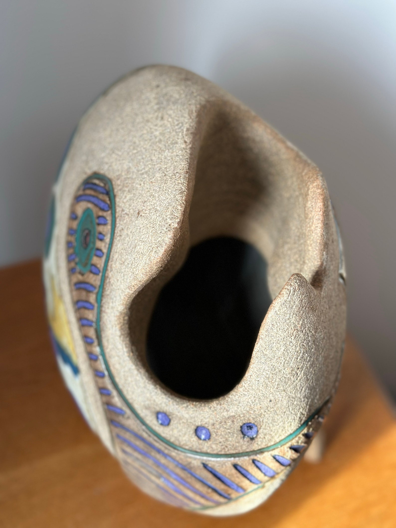 Ken Pick Stoneware Pottery Vase Sculpture - Etsy