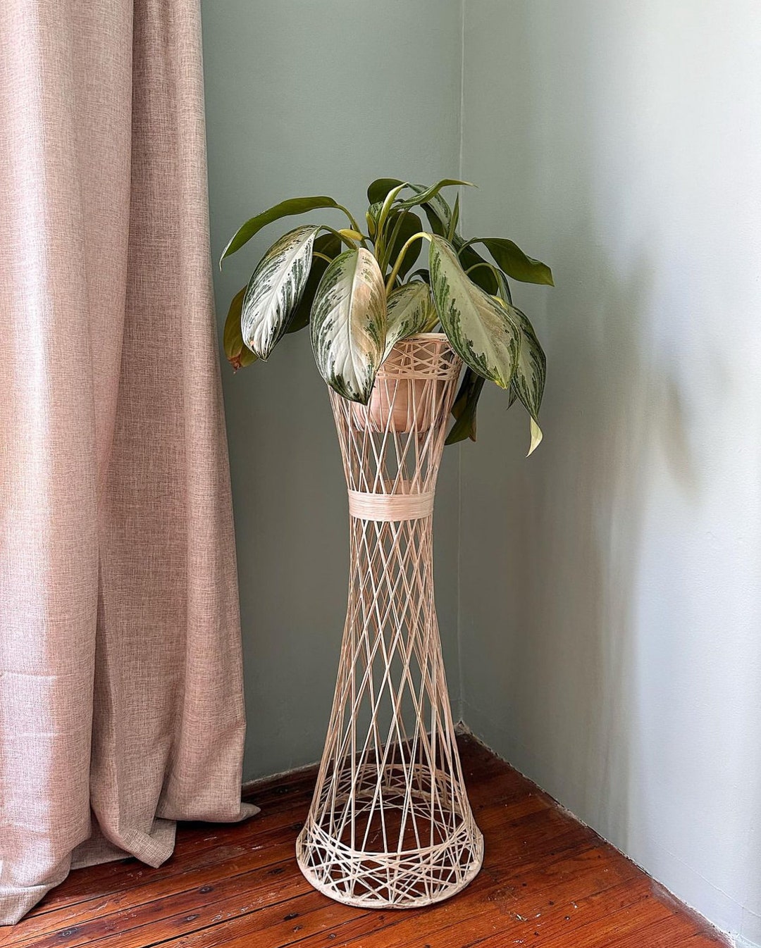 Vintage Mid Century Spun Fiberglass Plant Stand - Etsy