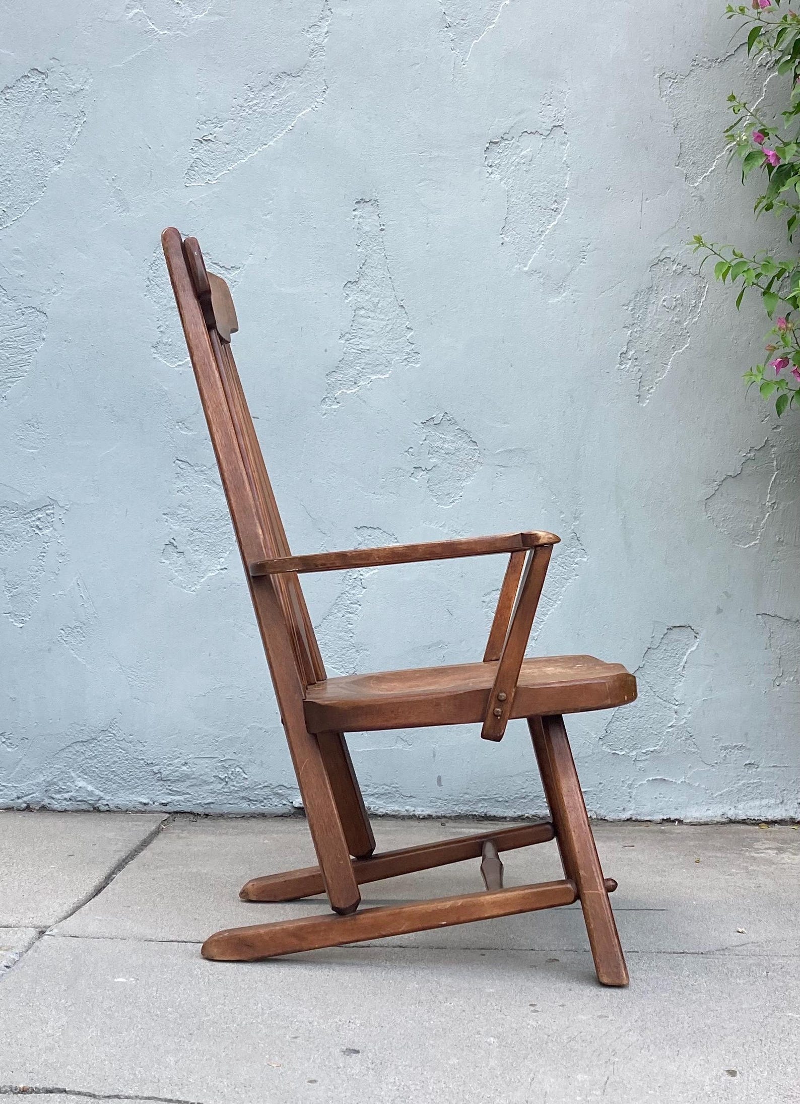 Vintage Distressed High Back Colonial Chair - Etsy