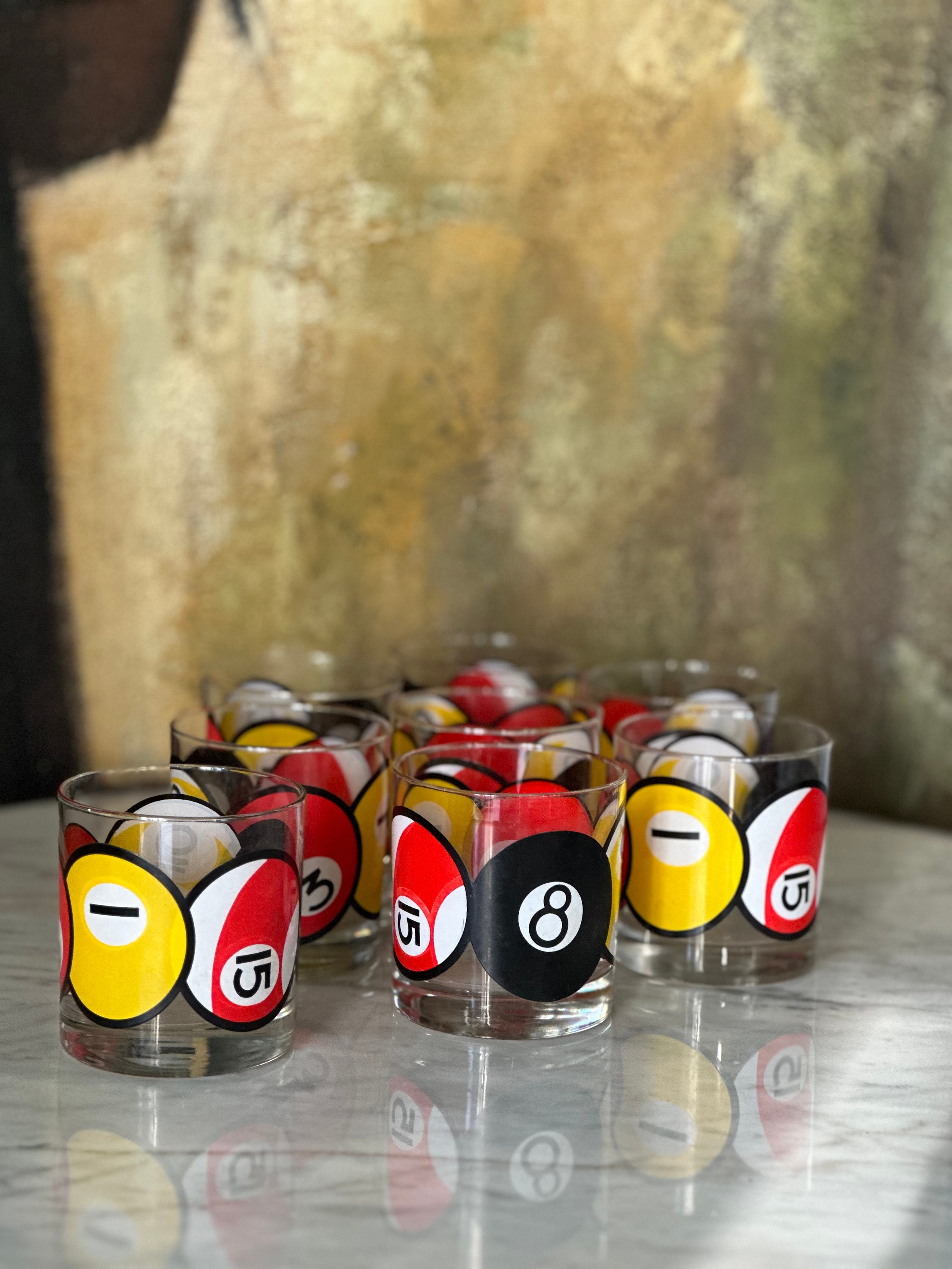 Vintage Anchor Hocking MCM Billiard Glasses - Etsy