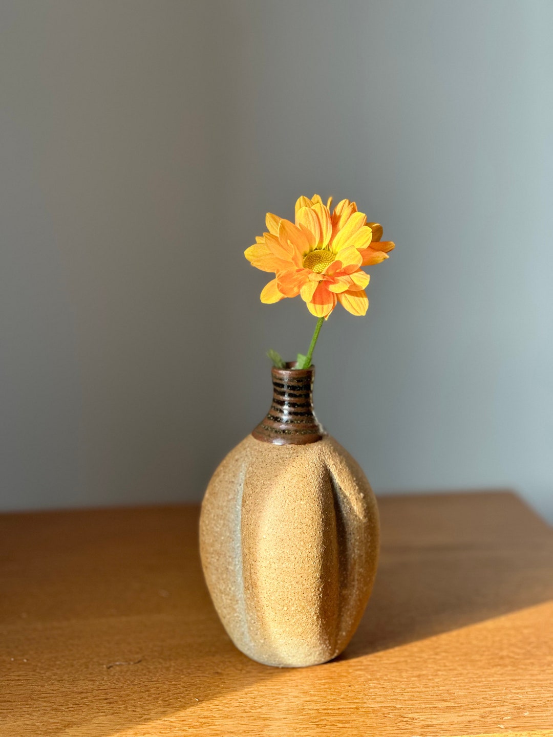 Vintage Ceramic “hotdog Bun” Bud Vase - Etsy