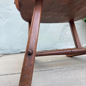 Vintage Distressed High Back Colonial Chair - Etsy