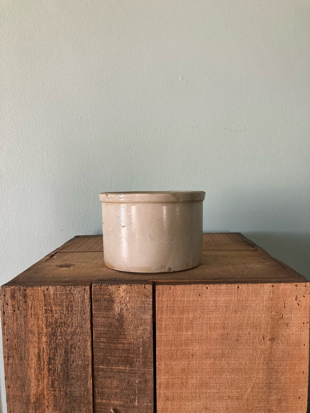 Antique Natural Stoneware Crock - Etsy