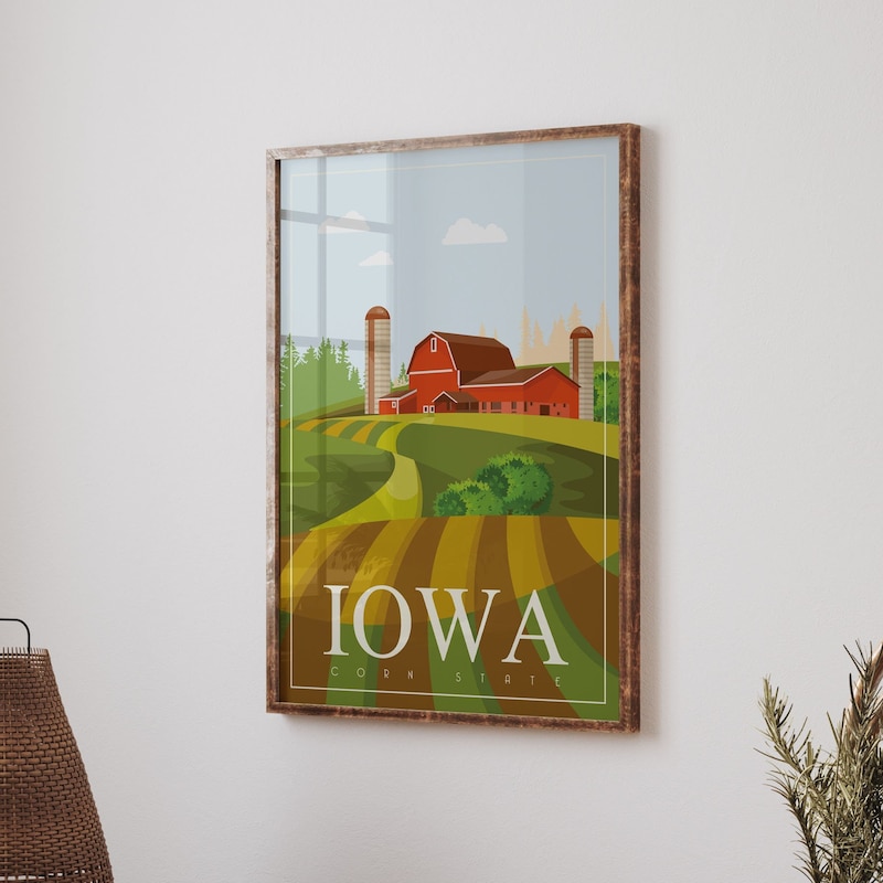 Iowa Landscape - Etsy