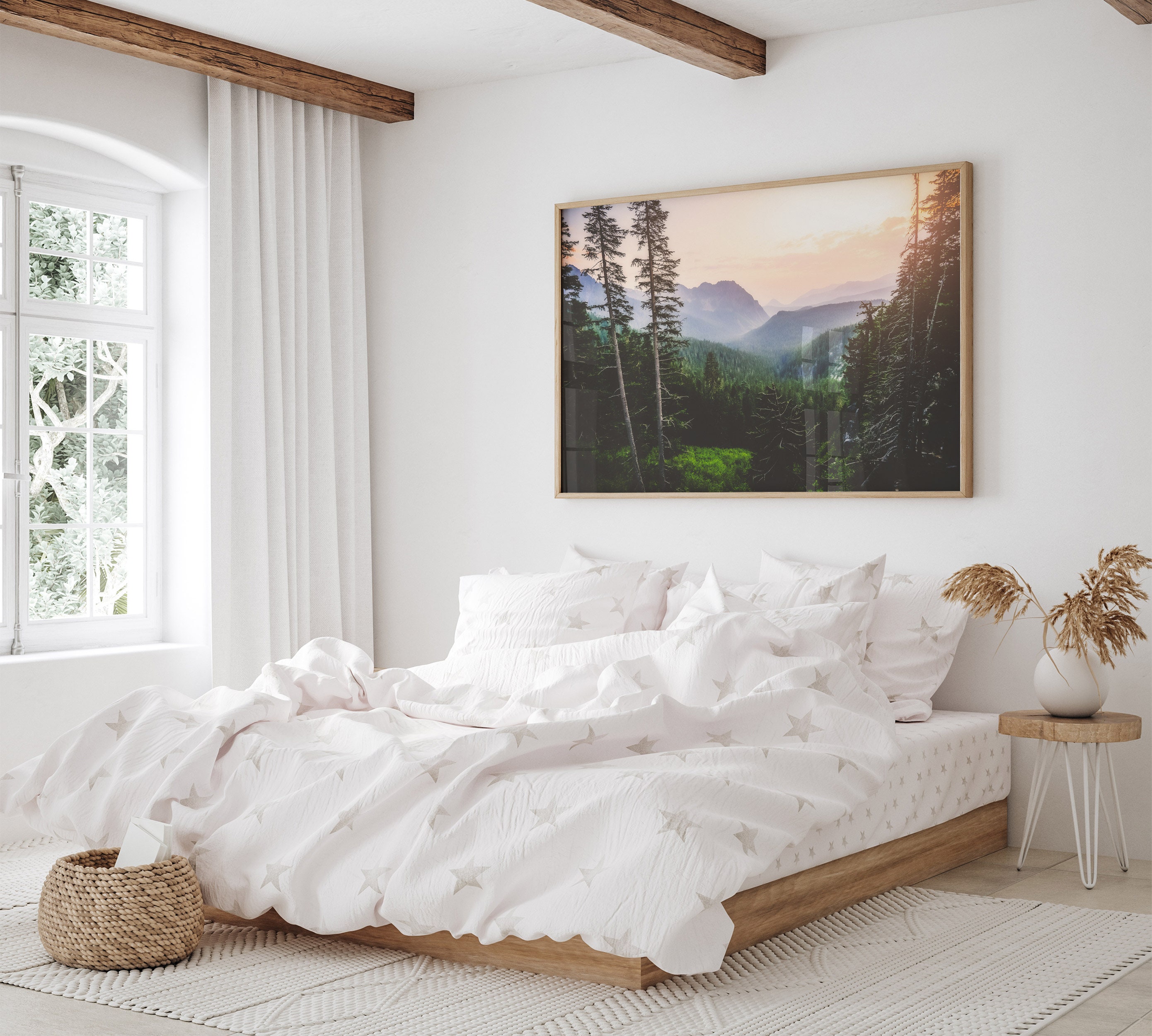 Scenic View From Mt Rainier View Point Canvas, Large Size Poster ...