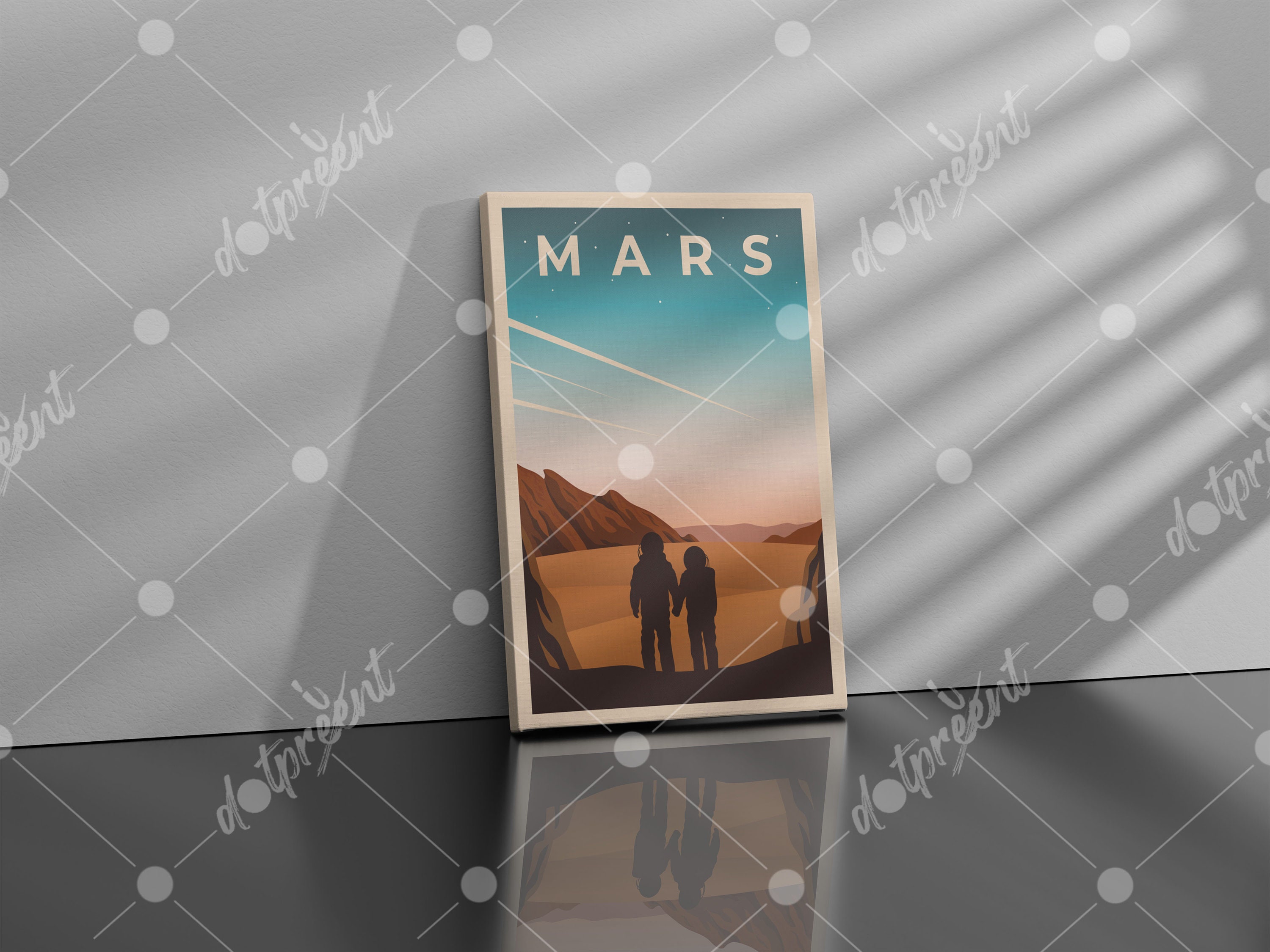 Mars Canvas, Martians Poster, NASA Art, Cosmic Art, Space Poster ...