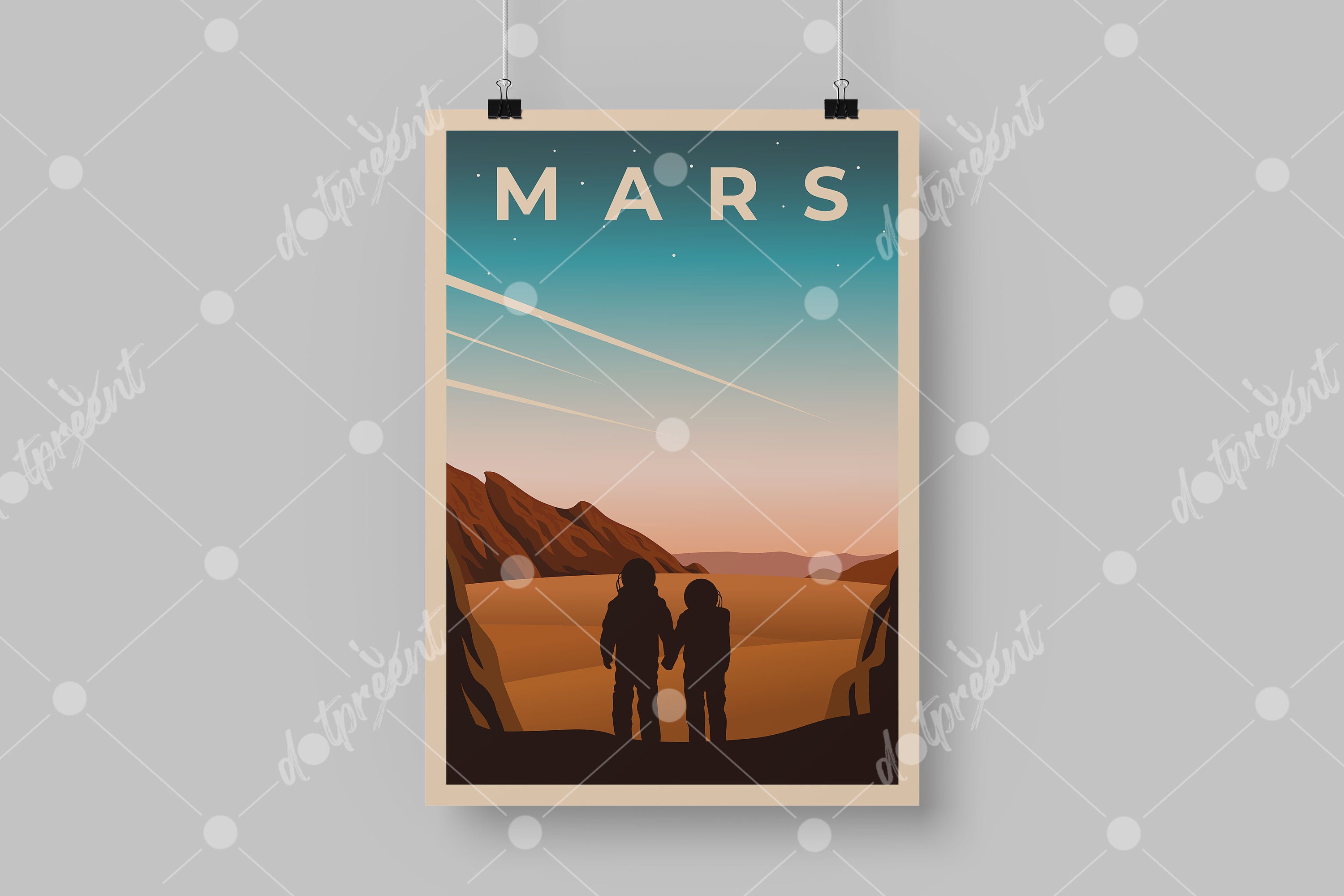 Mars Canvas, Martians Poster, NASA Art, Cosmic Art, Space Poster ...