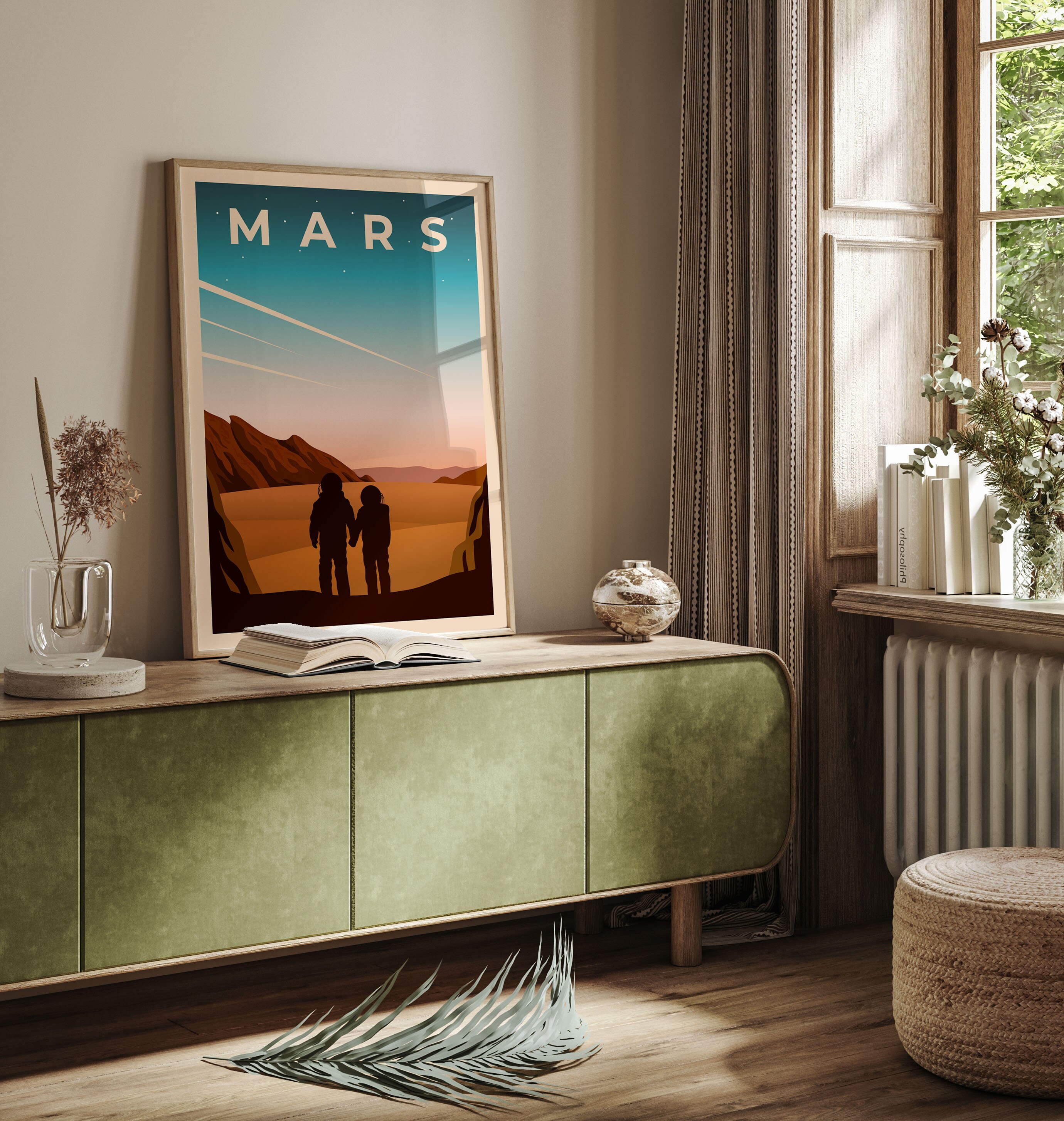 Mars Canvas, Martians Poster, NASA Art, Cosmic Art, Space Poster ...