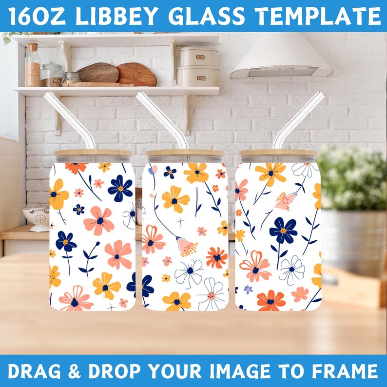 Libbey Glass Canva Editable Template, 16oz Libbey Glass Canva Designs ...