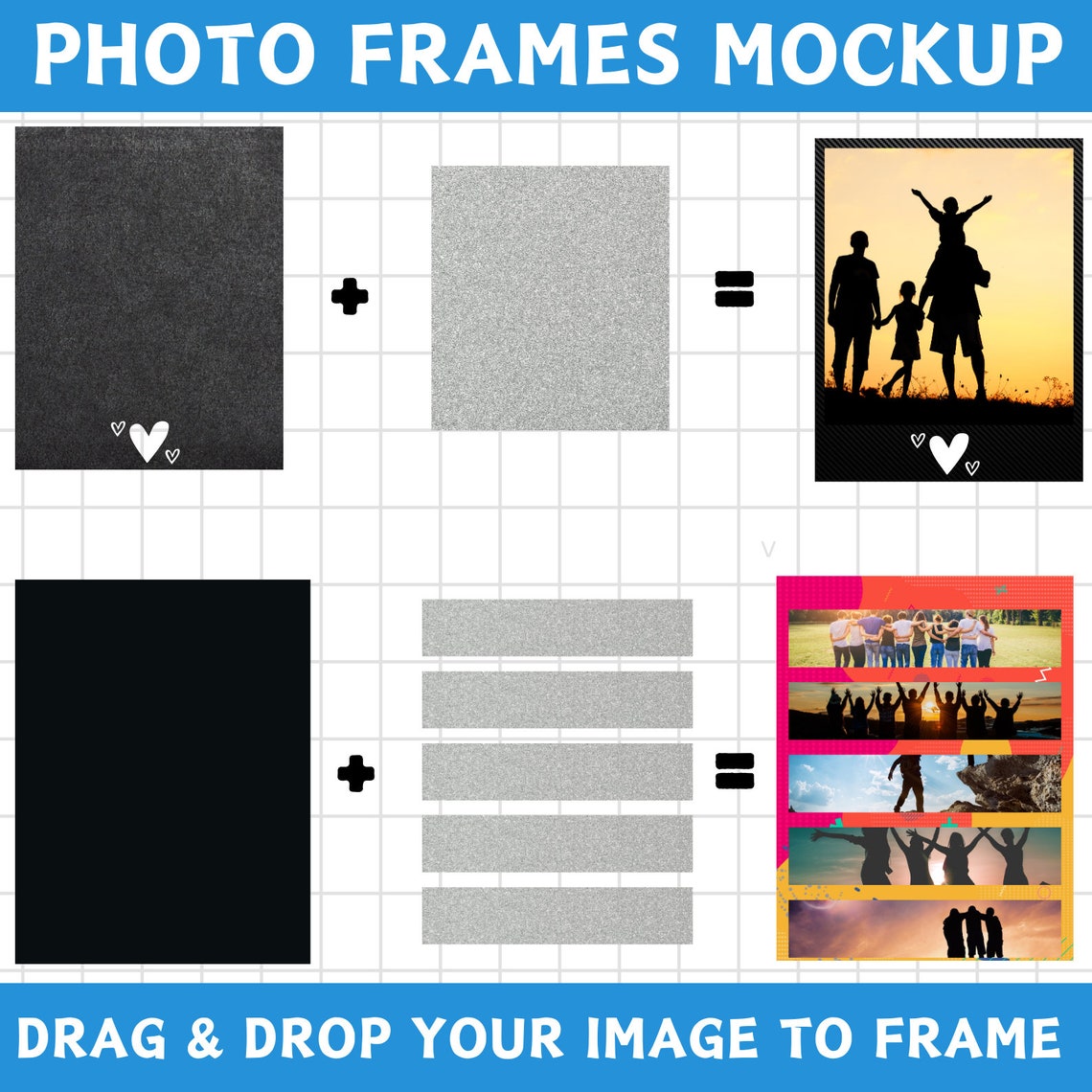 Canva Photo Frames Mockup Template, Photo Frames Mockup Template, Canva ...