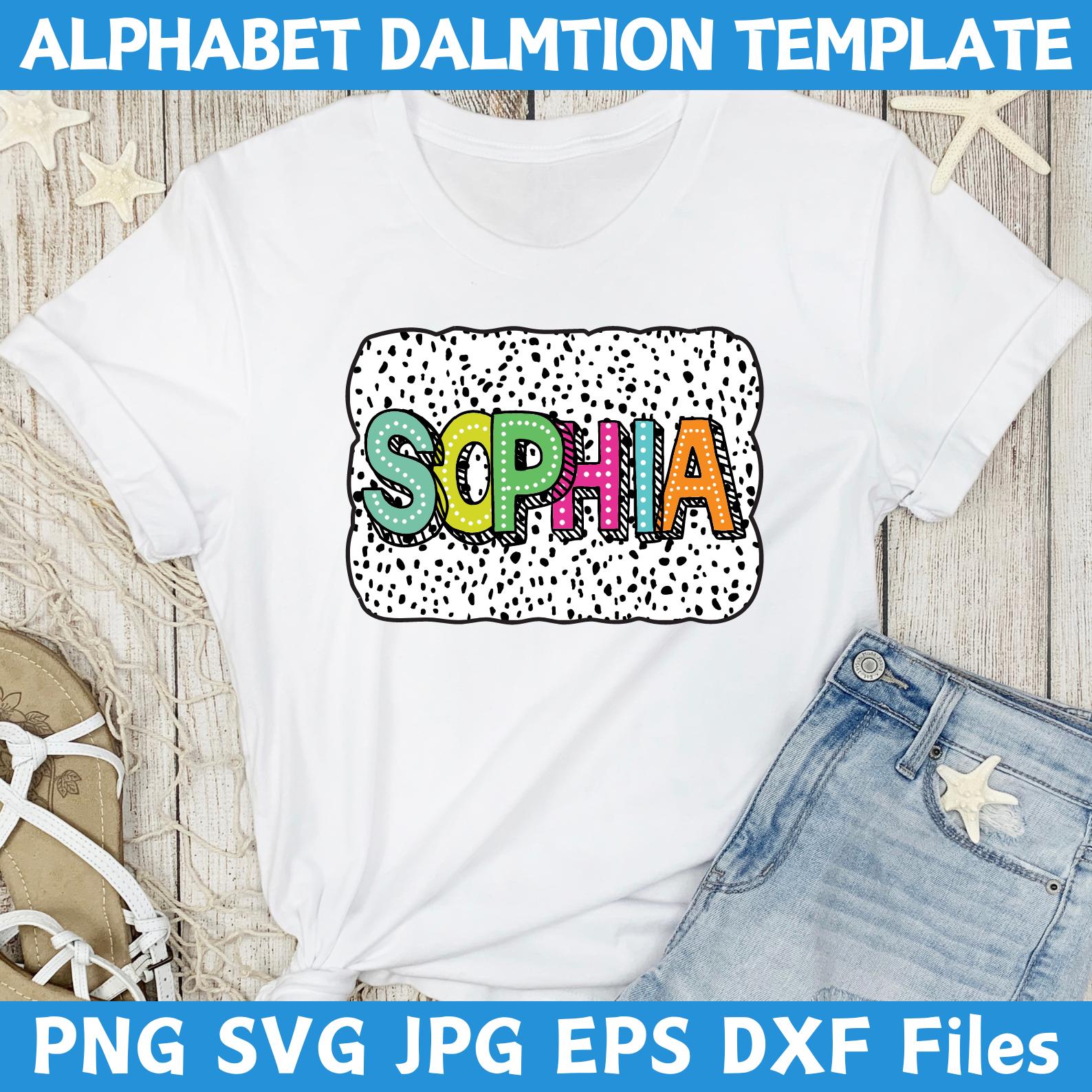 Alpha Doodle Dots Letters Svg Png Bundle, 6 Alpha Sets, 18 Dalmatian ...