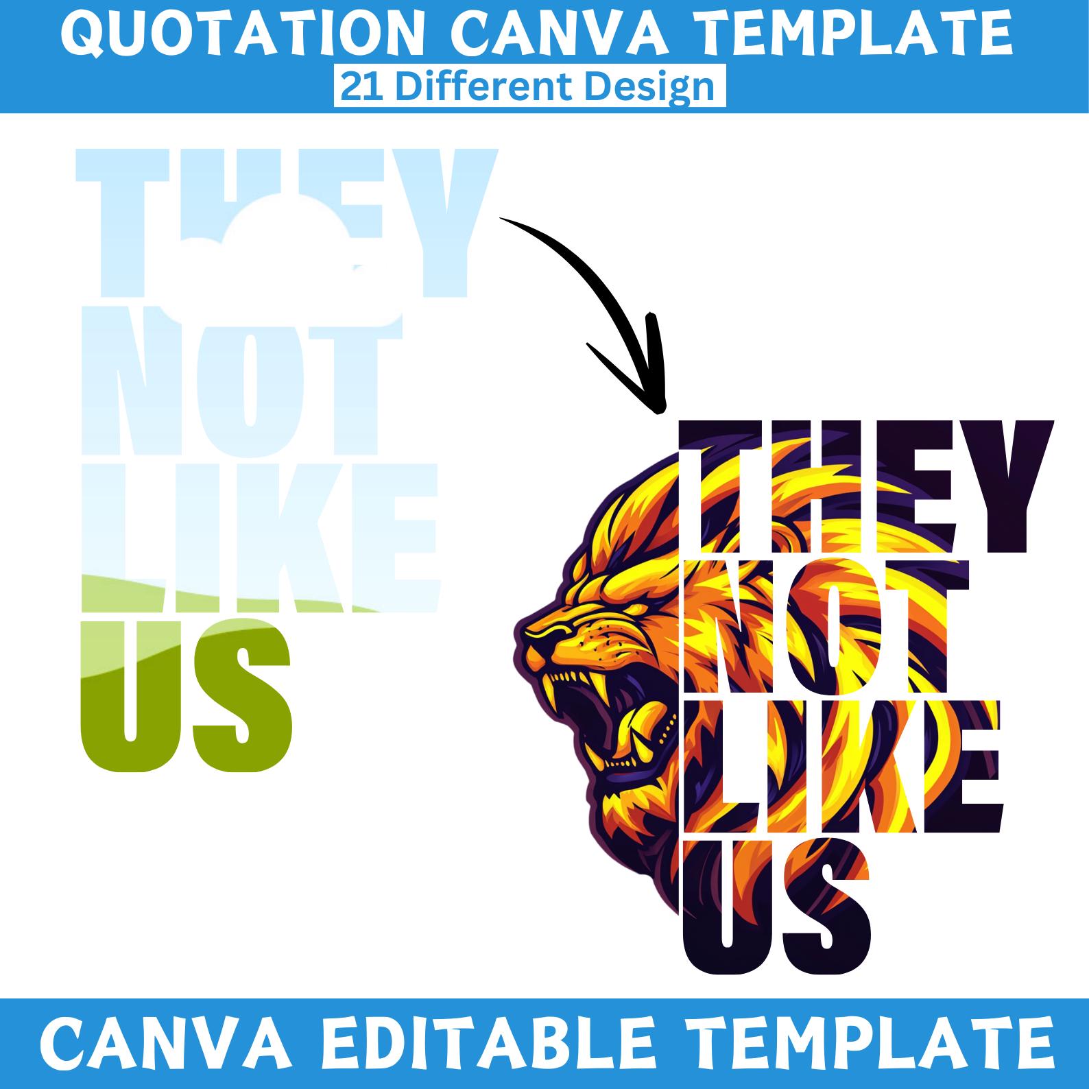 They Not Like Us Canva Editable Template, 21 Different Design Template ...