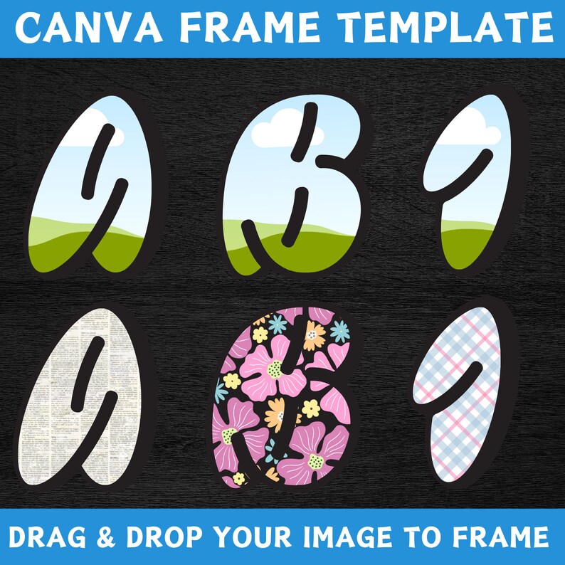 Canva Alphabets Editable Template, Canva Alphabet Font,, Canva Bundle ...