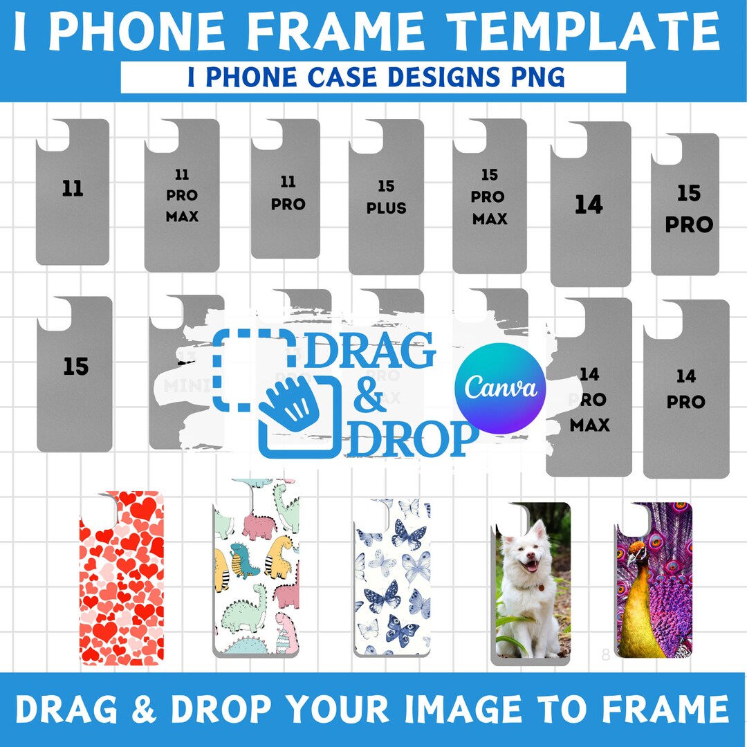 Phone Case Canva Template Bundle, iPhone Sublimation Template ...