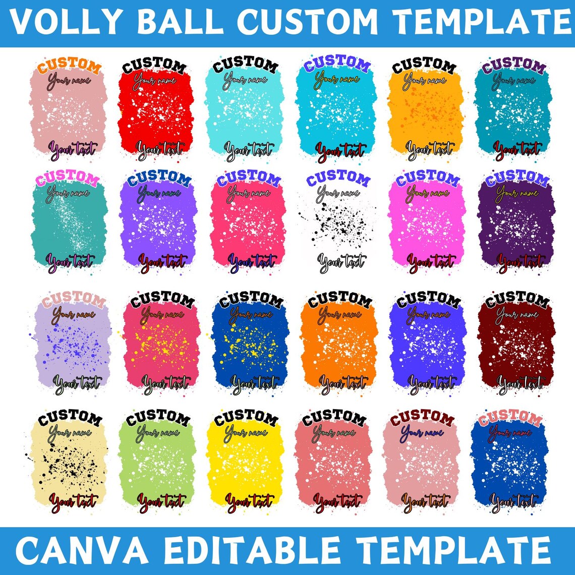 Volleyball Editable Canva Template, Mascot Shirt Canva Template, Custom ...