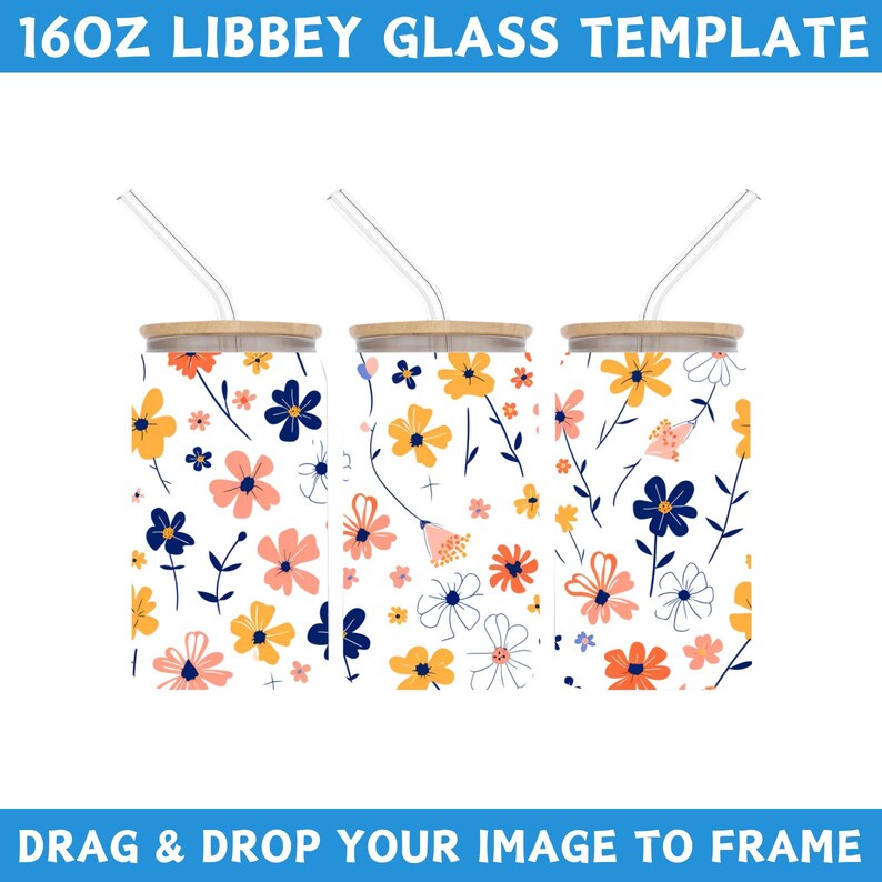 Libbey Glass Canva Editable Template, 16oz Libbey Glass Canva Designs ...