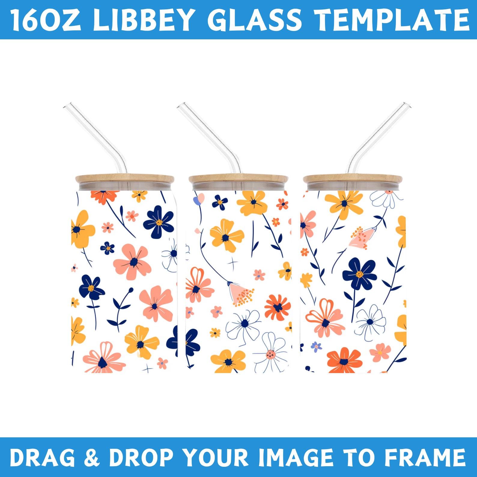 Libbey Glass Canva Editable Template, 16oz Libbey Glass Canva Designs ...