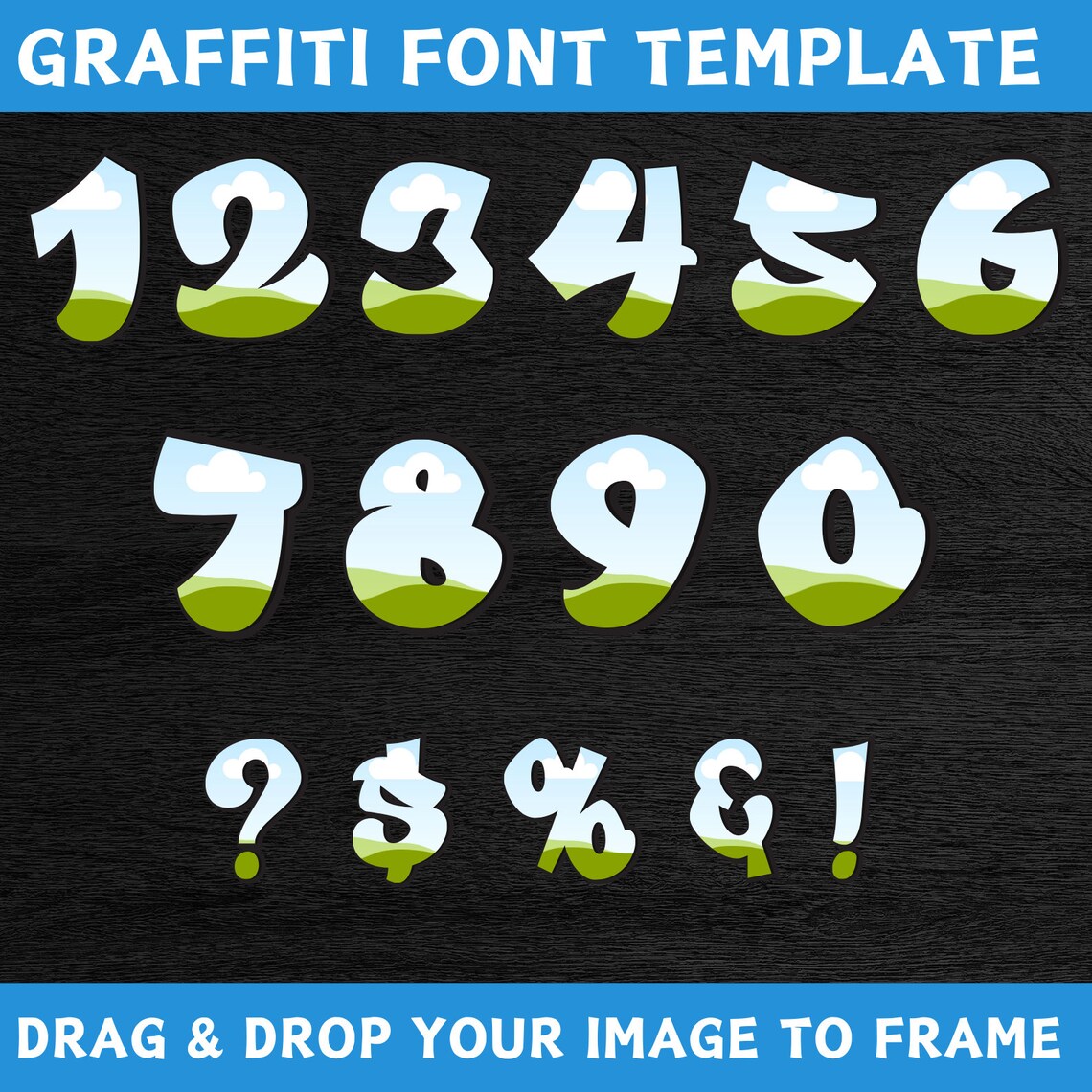 Canva Graffiti Font Template, Graffiti Template, Graffiti Font Blank ...